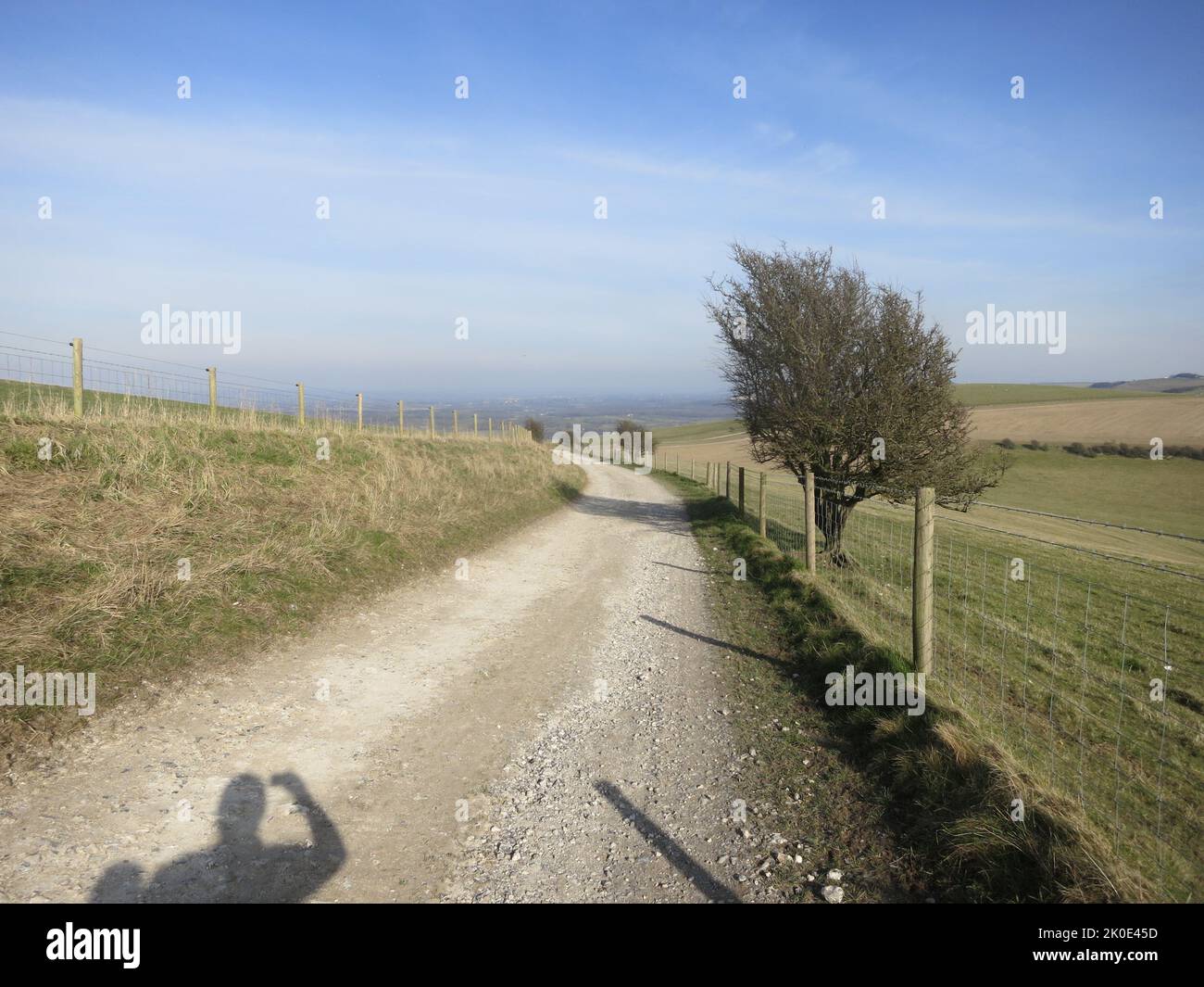 The South Downs Way National trail and park. long distance footpath ...