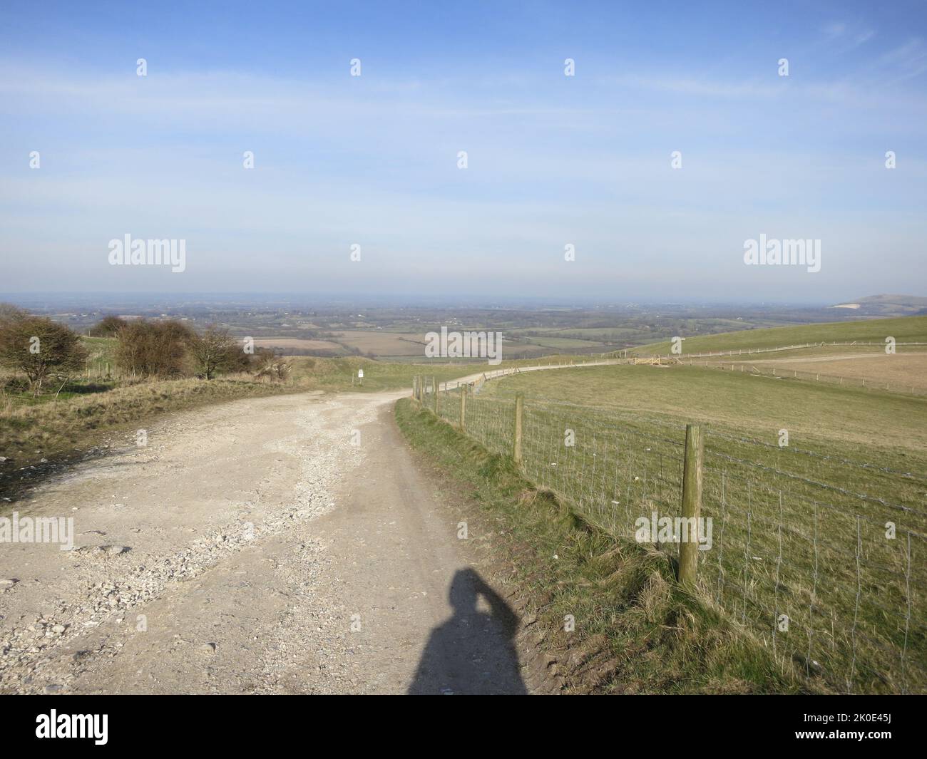 The South Downs Way National trail and park. long distance footpath ...