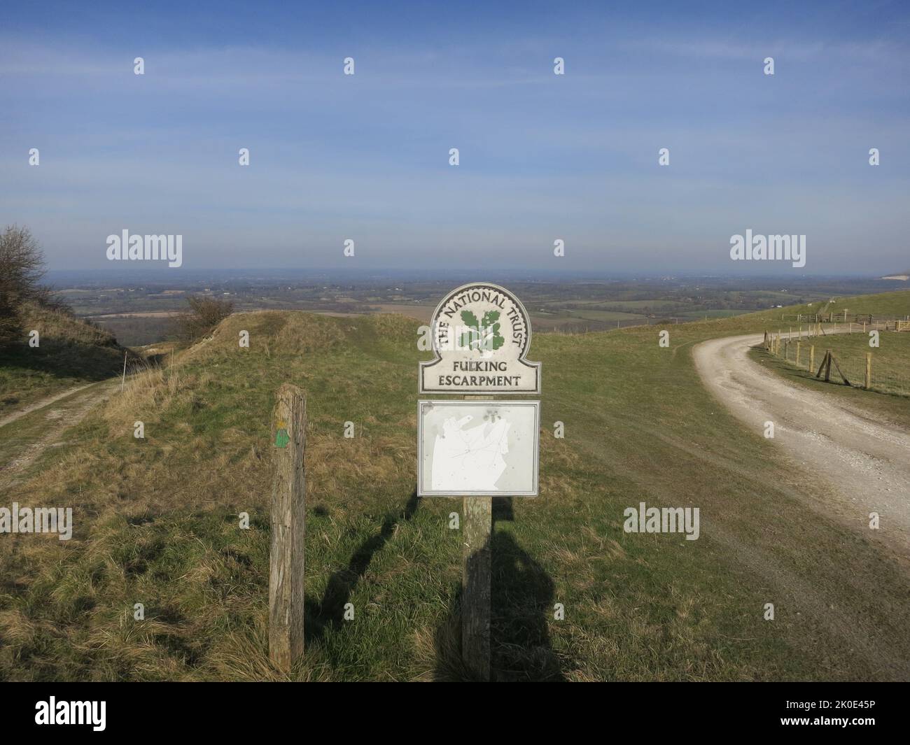 The South Downs Way National trail and park. long distance footpath ...