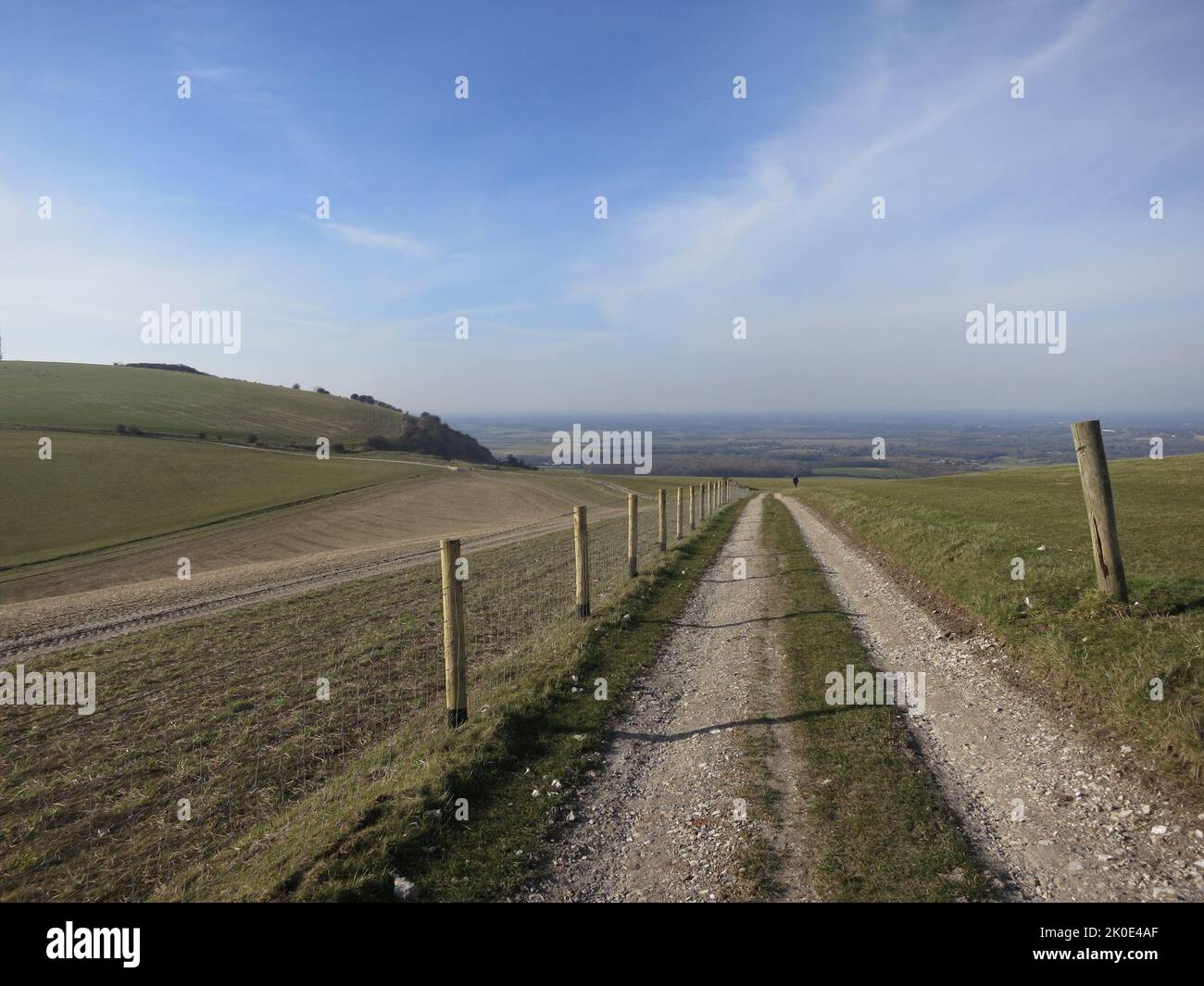 The South Downs Way National trail and park. long distance footpath ...