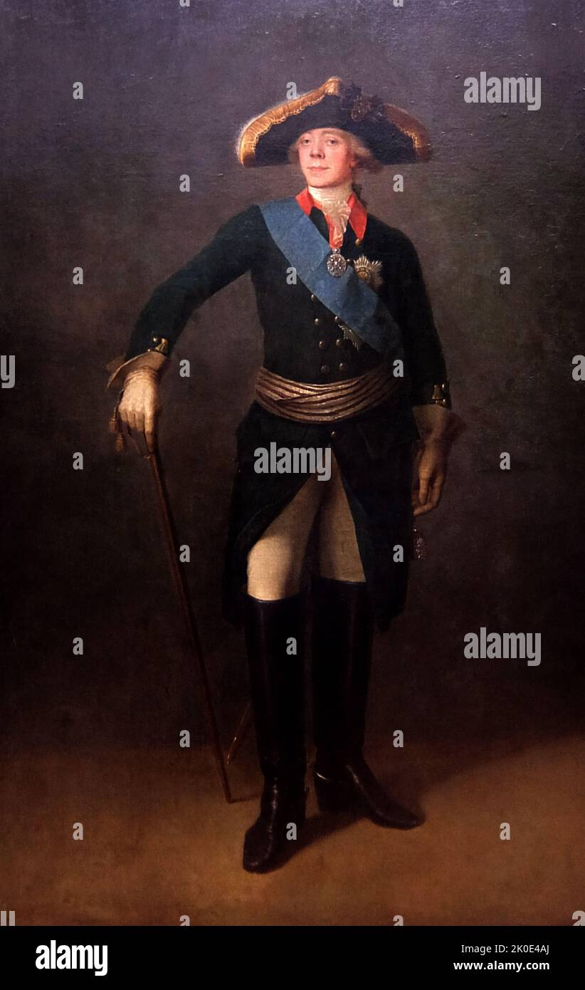 Portrait of Tsar Paul I (1754 - 1801) Emperor of Russia from 1796 until ...