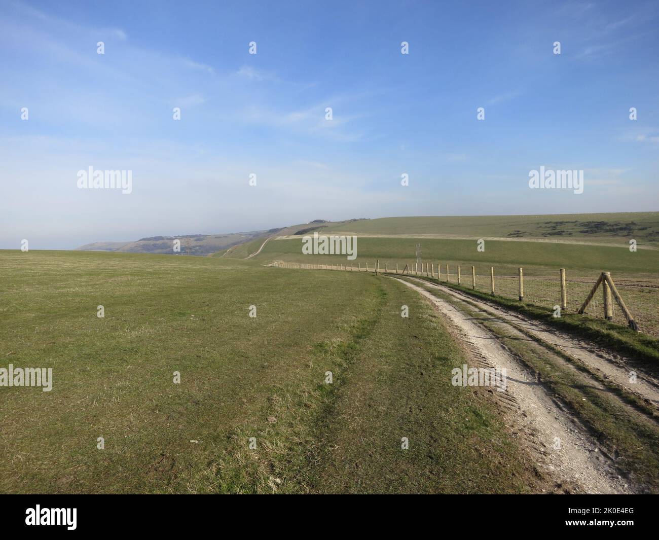 The South Downs Way National trail and park. long distance footpath ...