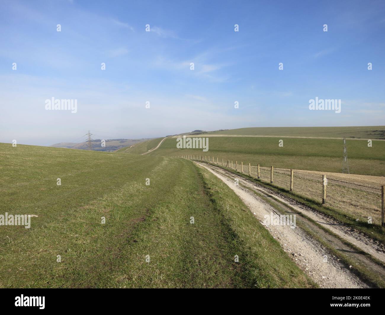 The South Downs Way National trail and park. long distance footpath ...