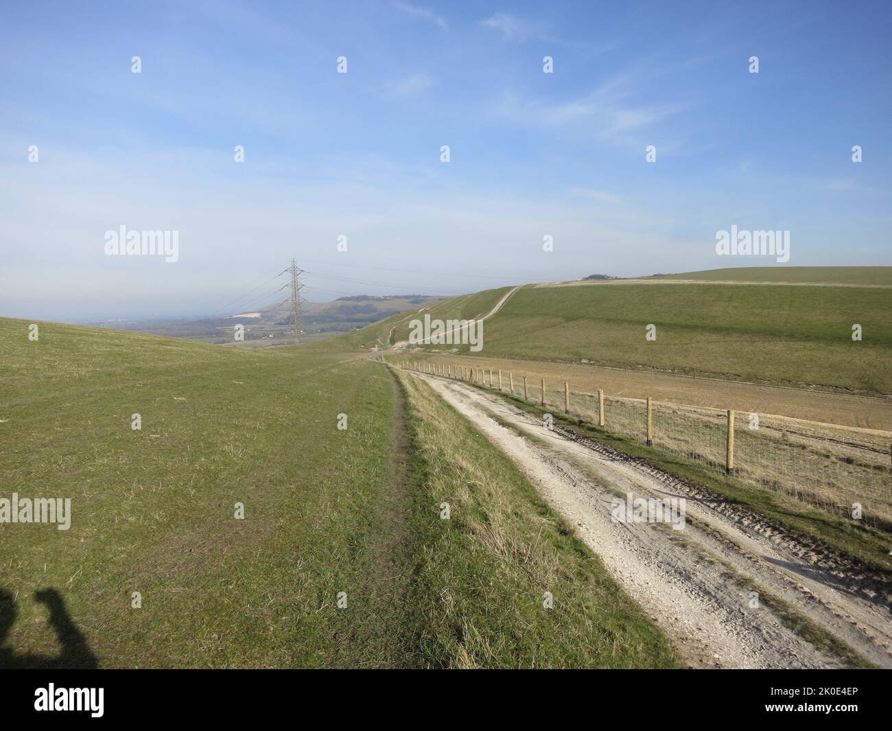 The South Downs Way National trail and park. long distance footpath ...