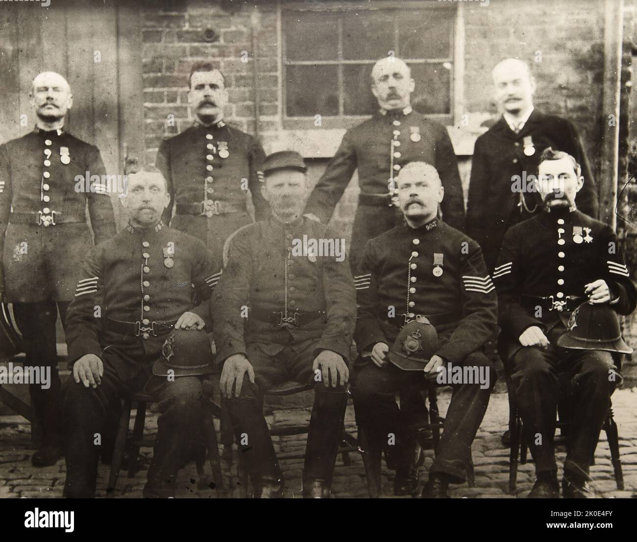 British police officers. Photograph c1900 Stock Photo - Alamy