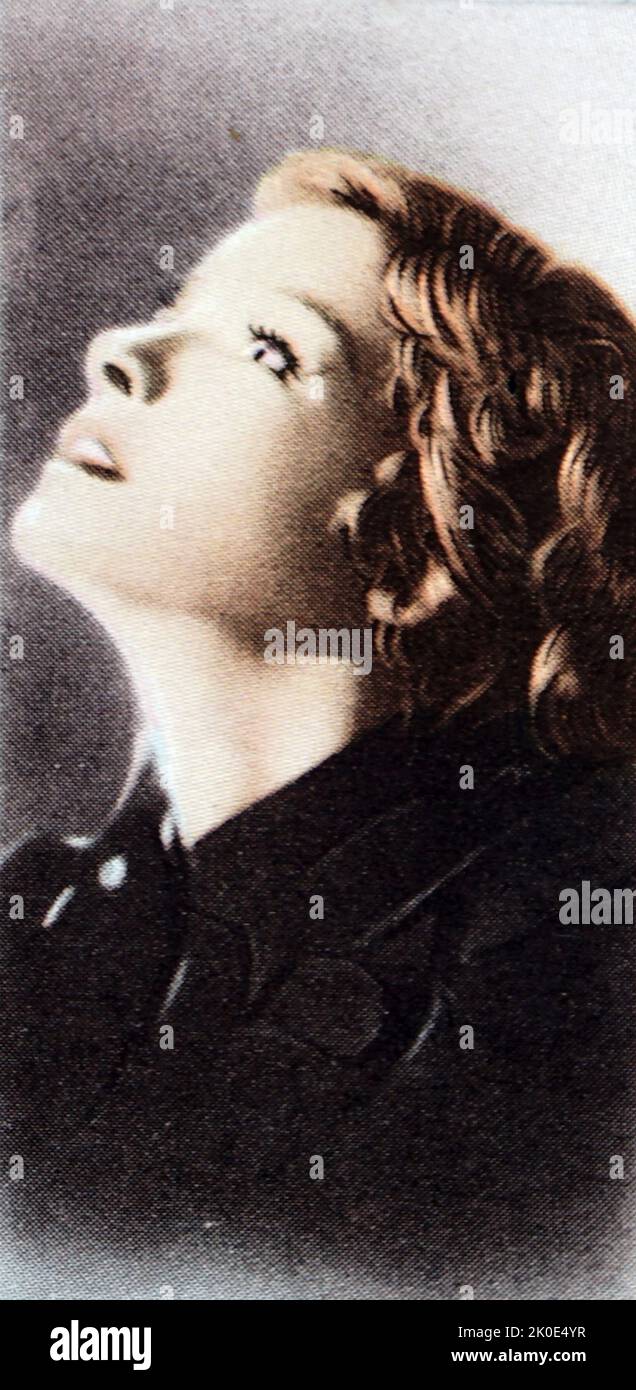 Coloured photo from a series of Katharine Houghton Hepburn (May 12 ...