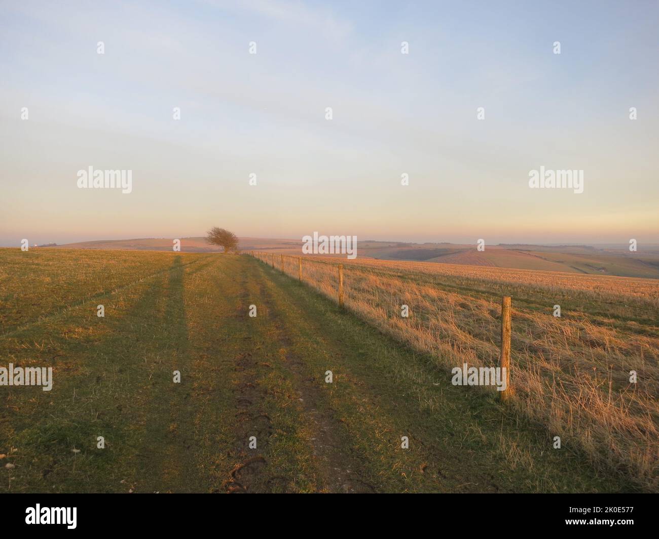 The South Downs Way National trail and park. long distance footpath ...