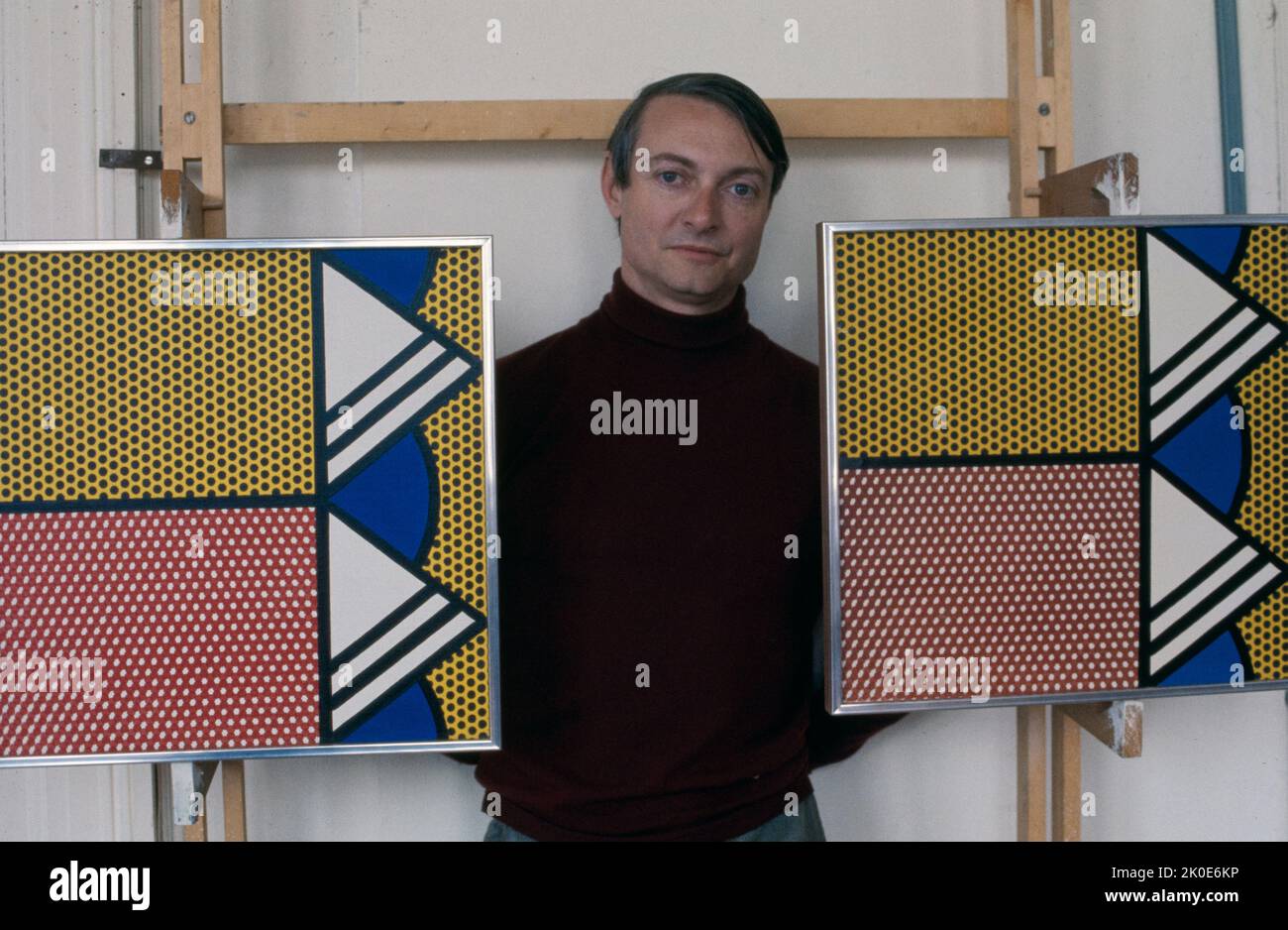 Roy Fox Lichtenstein (1923 - 1997) American pop artist. During the 1960s, along with Andy Warhol ...