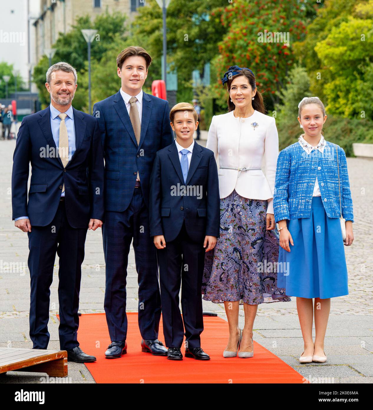 Crown Prince Frederik and Crown Princess Mary of Denmark with Prince ...