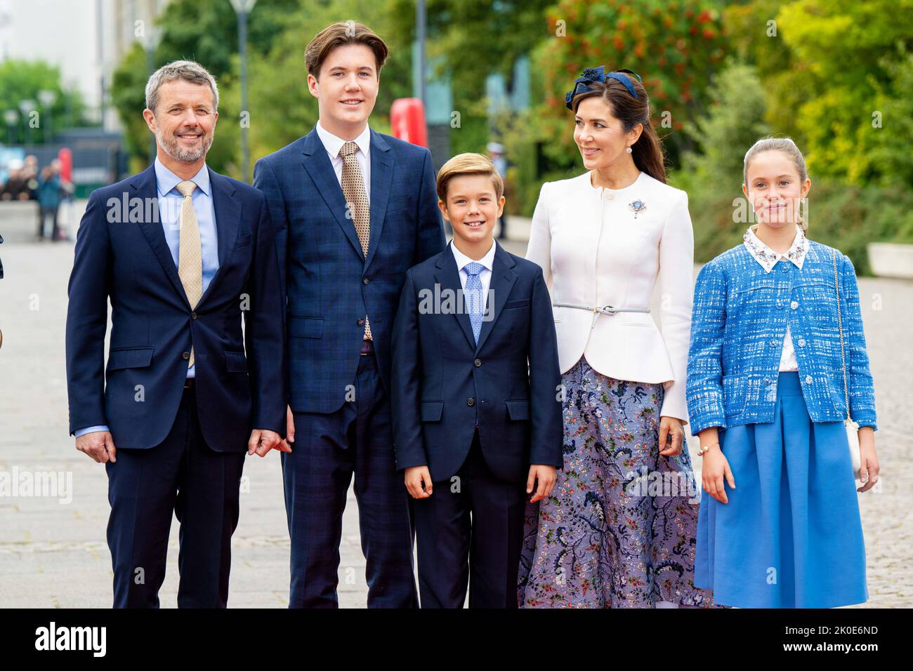 Crown Prince Frederik and Crown Princess Mary of Denmark with Prince ...
