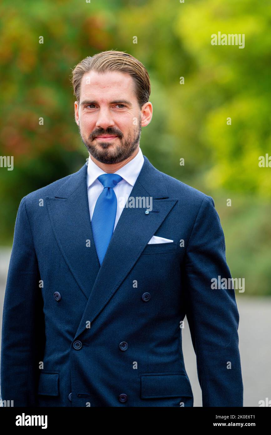 Prince Philippos of Greece and Denmark attending a lunch reception at ...