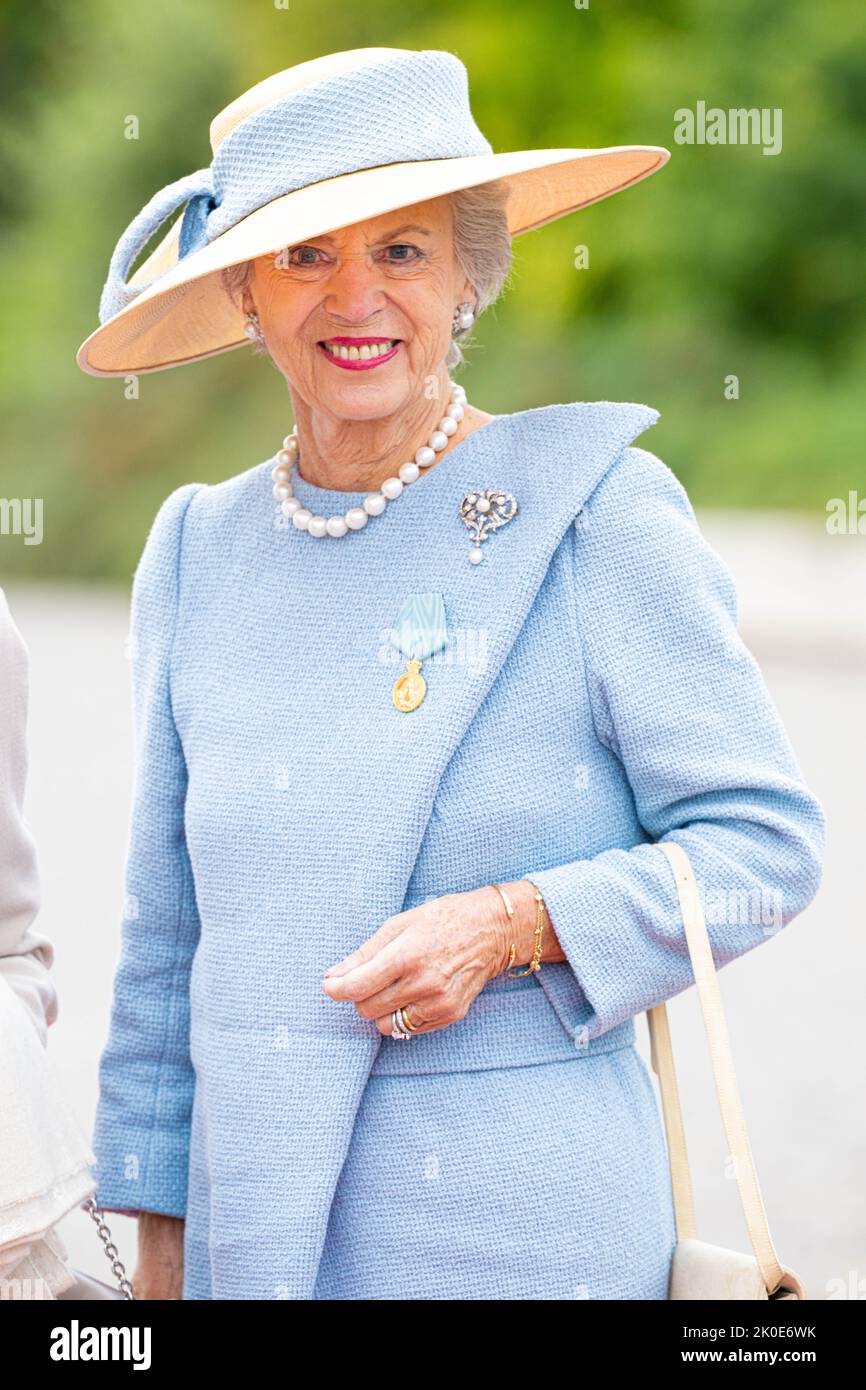 Princess Benedikte of Denmark attending a lunch reception at The Royal ...