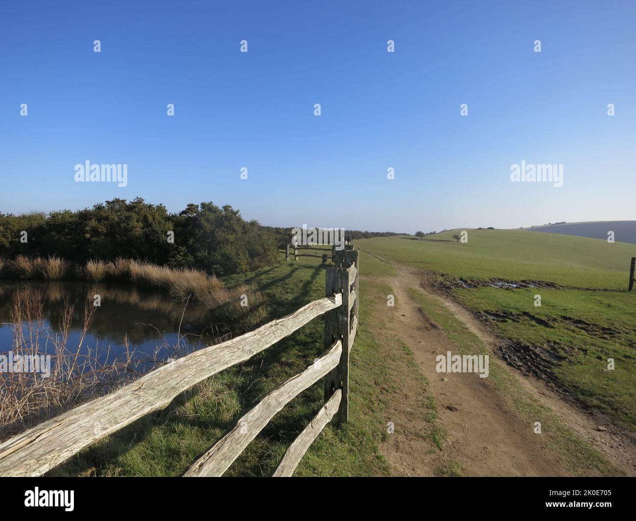 The South Downs Way National trail and park. long distance footpath ...