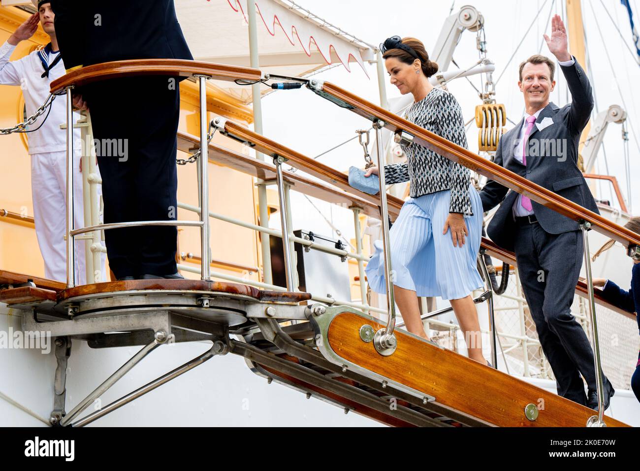Prince Joachim and Princess Marie of Denmark attending a lunch ...