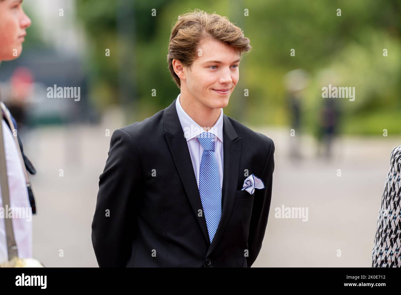 Prince Felix of Denmark attending a lunch reception at The Royal Yacht ...