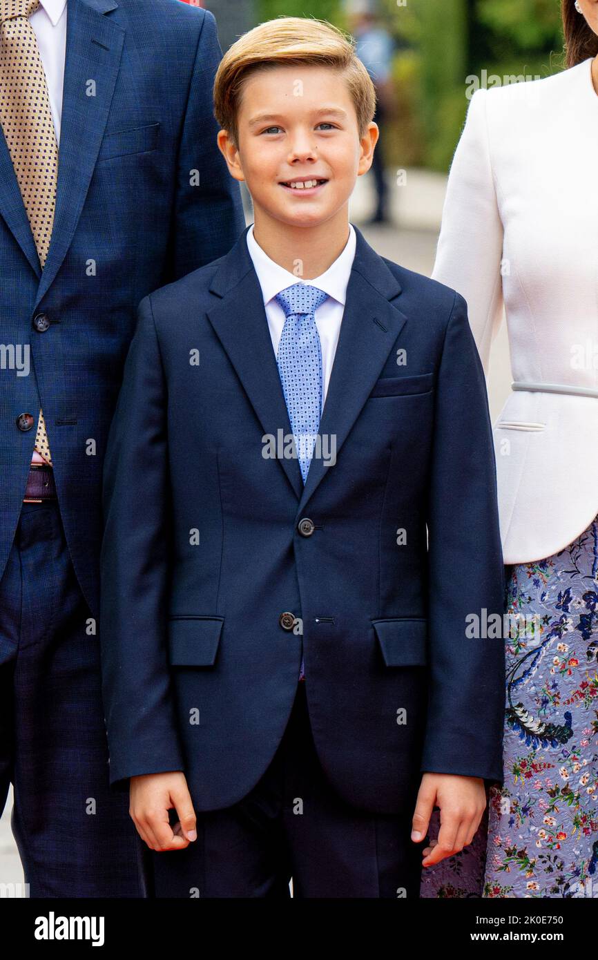 Prince Vincent of Denmark attending a lunch reception at The Royal ...