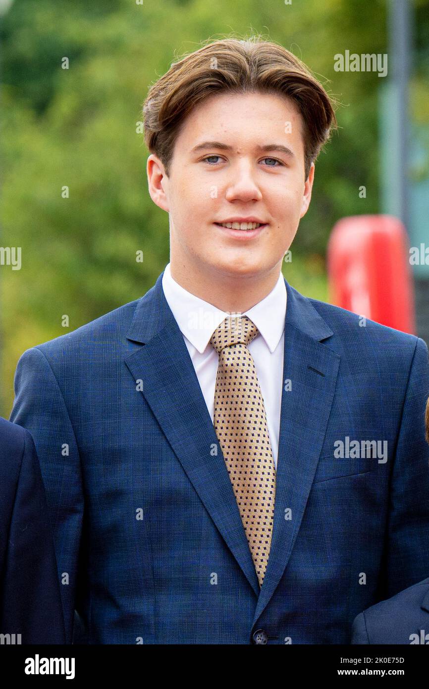 Prince Christian of Denmark attending a lunch reception at The Royal ...