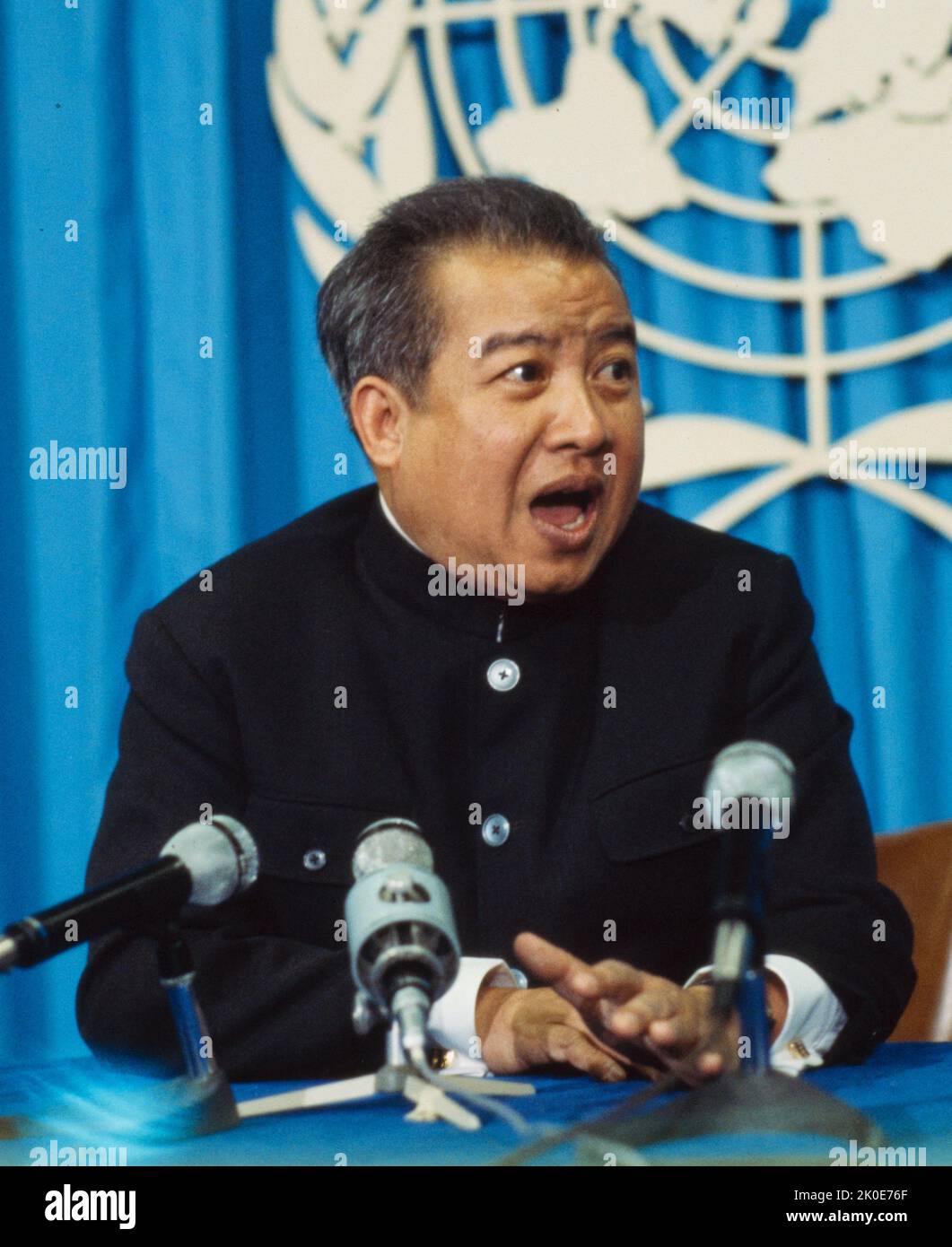 Norodom Sihanouk (1922 - 2012) Cambodian statesman, who led Cambodia in ...