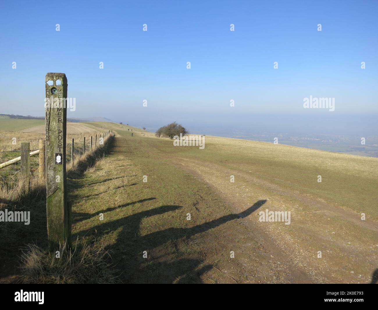 The South Downs Way National trail and park. long distance footpath ...