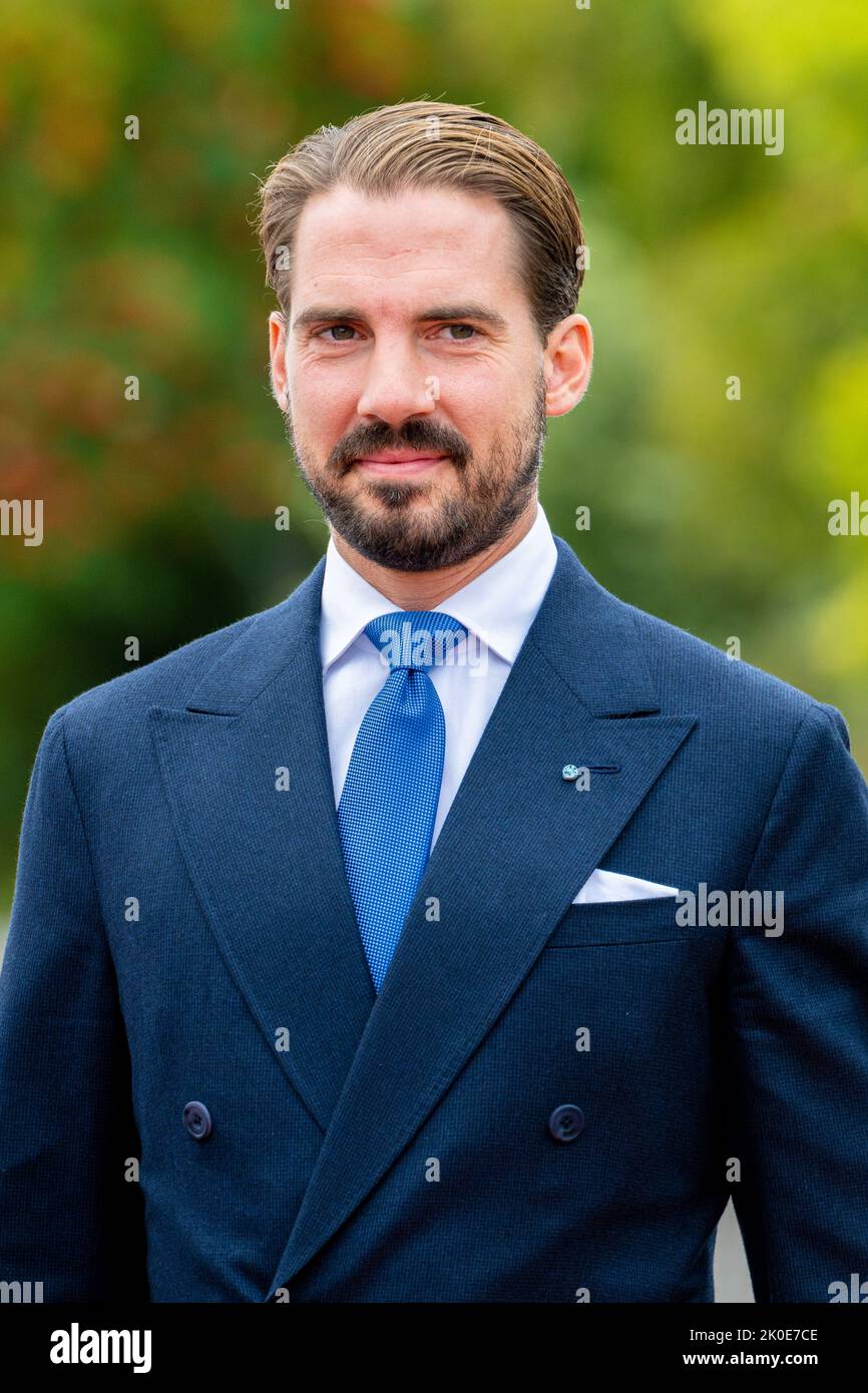 Prince Philippos of Greece and Denmark attending a lunch reception at ...