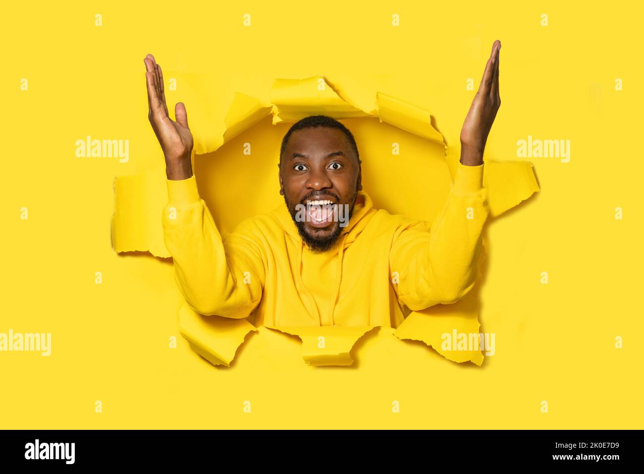 Male happily surprised hi-res stock photography and images - Alamy