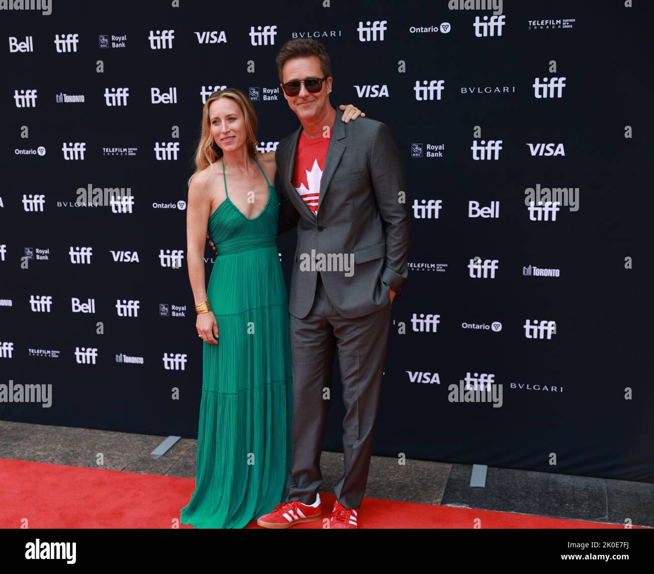 Shauna Robertson and Edward Norton attend the "Glass Onion: A Knives ...