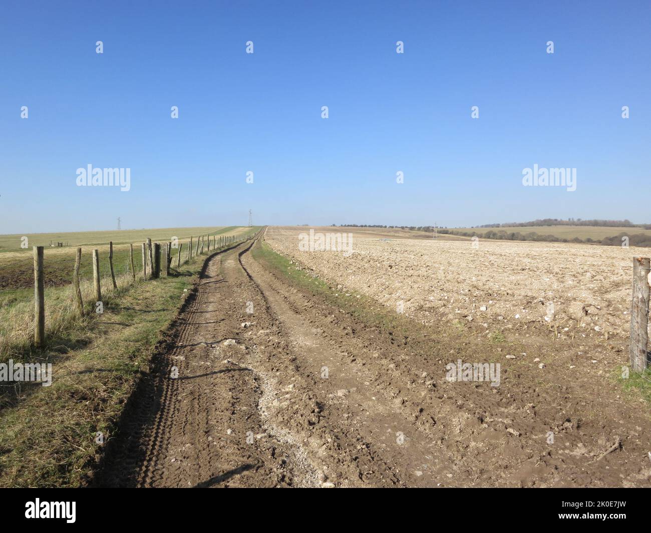 The South Downs Way National trail and park. long distance footpath ...