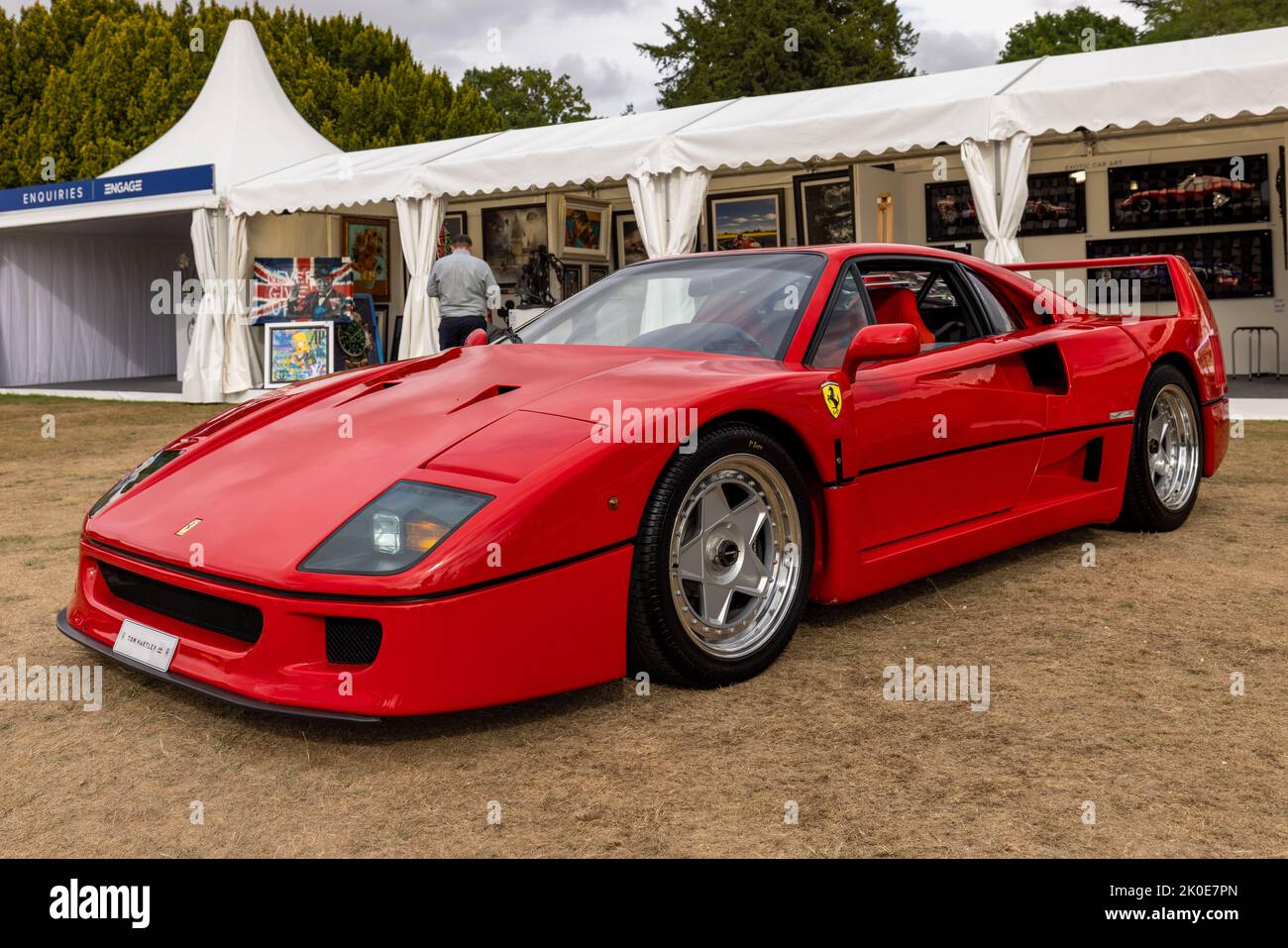 Ferrari F40, on display at the Salon Privé Concours d’Elégance motor ...