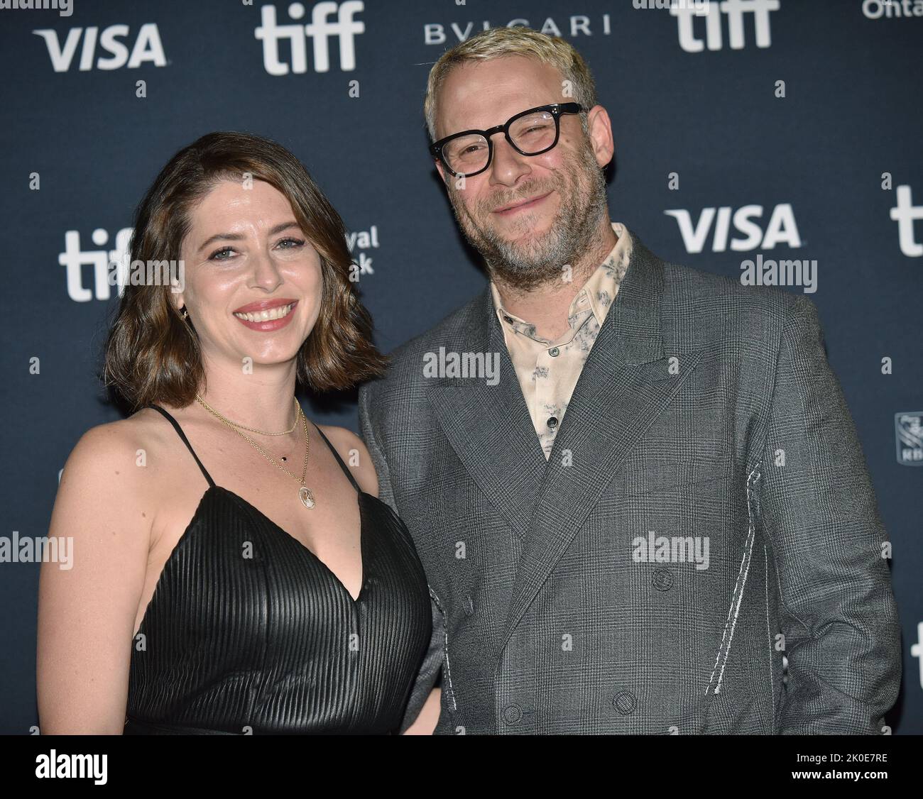 Toronto, Canada. 10th Sep, 2022. Seth Rogen(R) and his wife Lauren ...