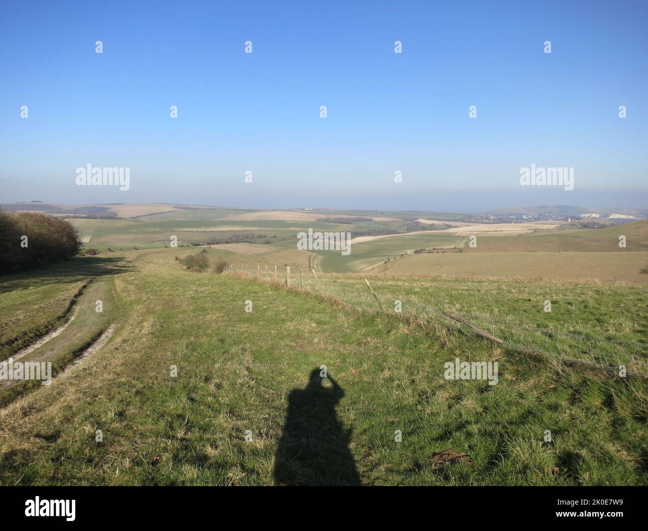 The South Downs Way National trail and park. long distance footpath ...