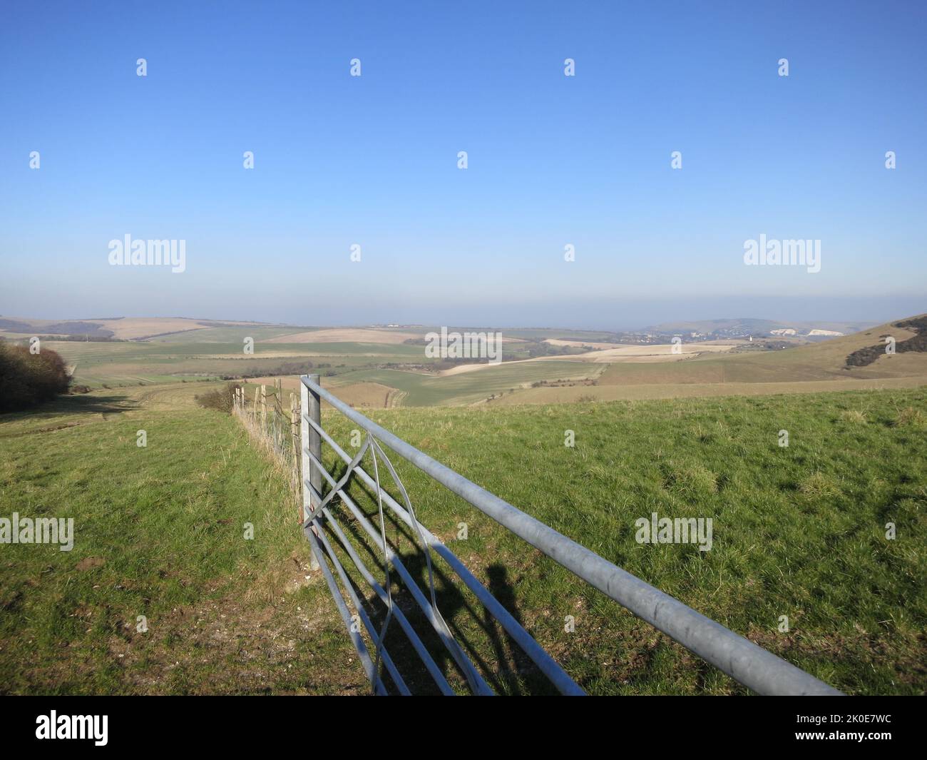 The South Downs Way National trail and park. long distance footpath ...