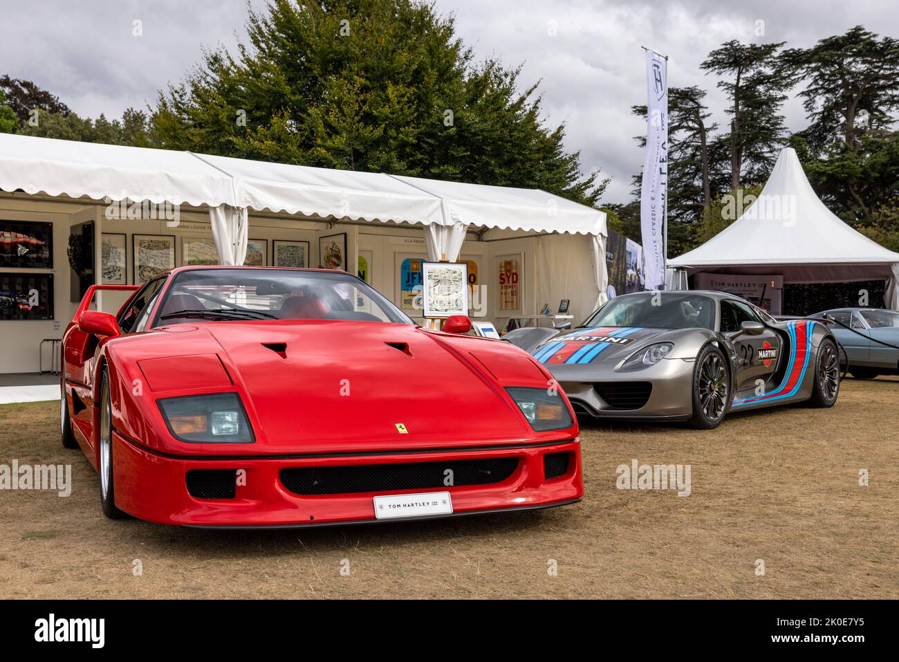 Ferrari F40, on display at the Salon Privé Concours d’Elégance motor ...
