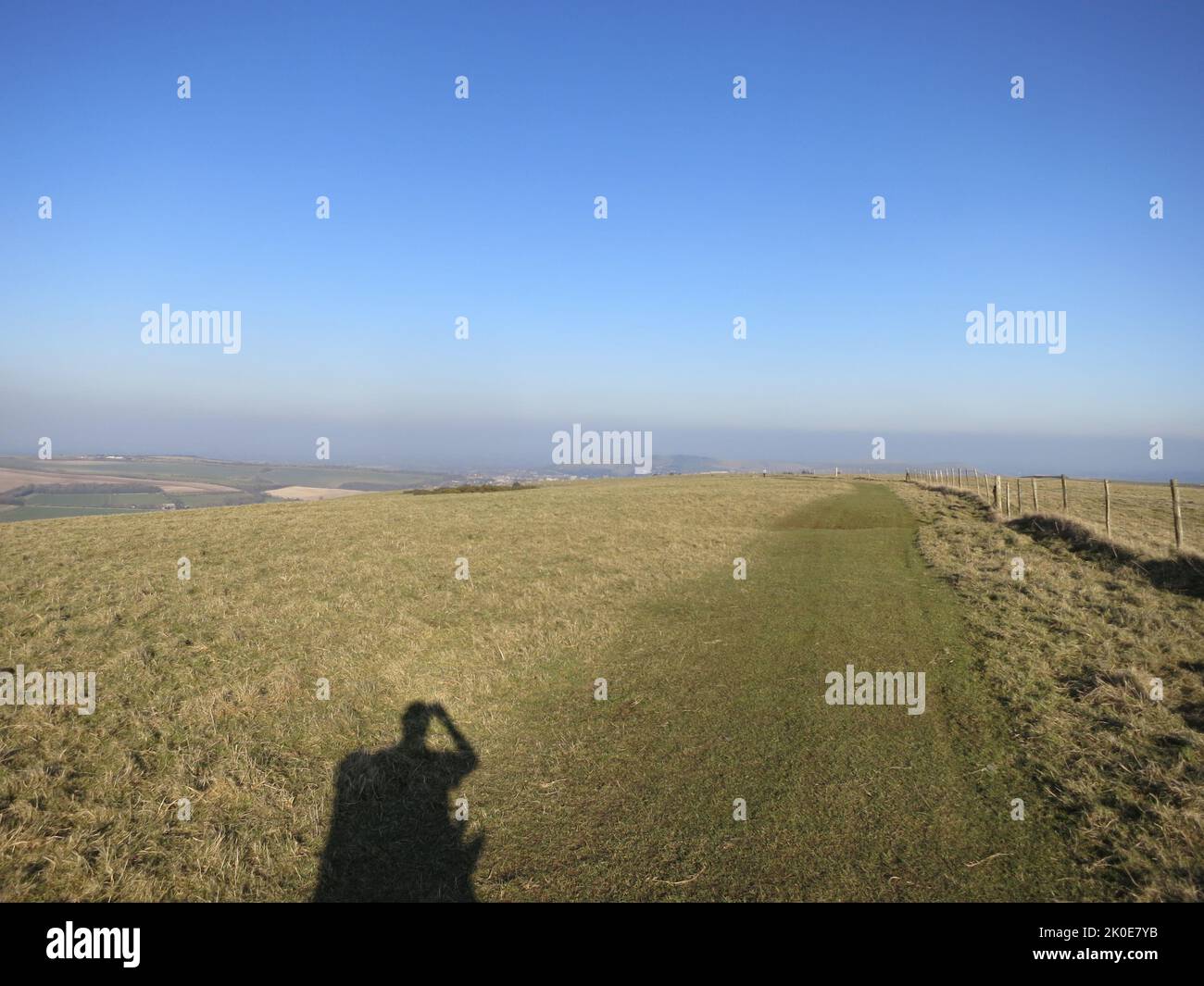 The South Downs Way National trail and park. long distance footpath ...