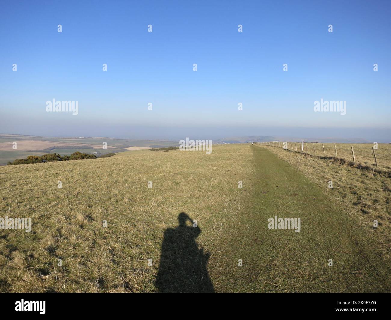 The South Downs Way National trail and park. long distance footpath ...