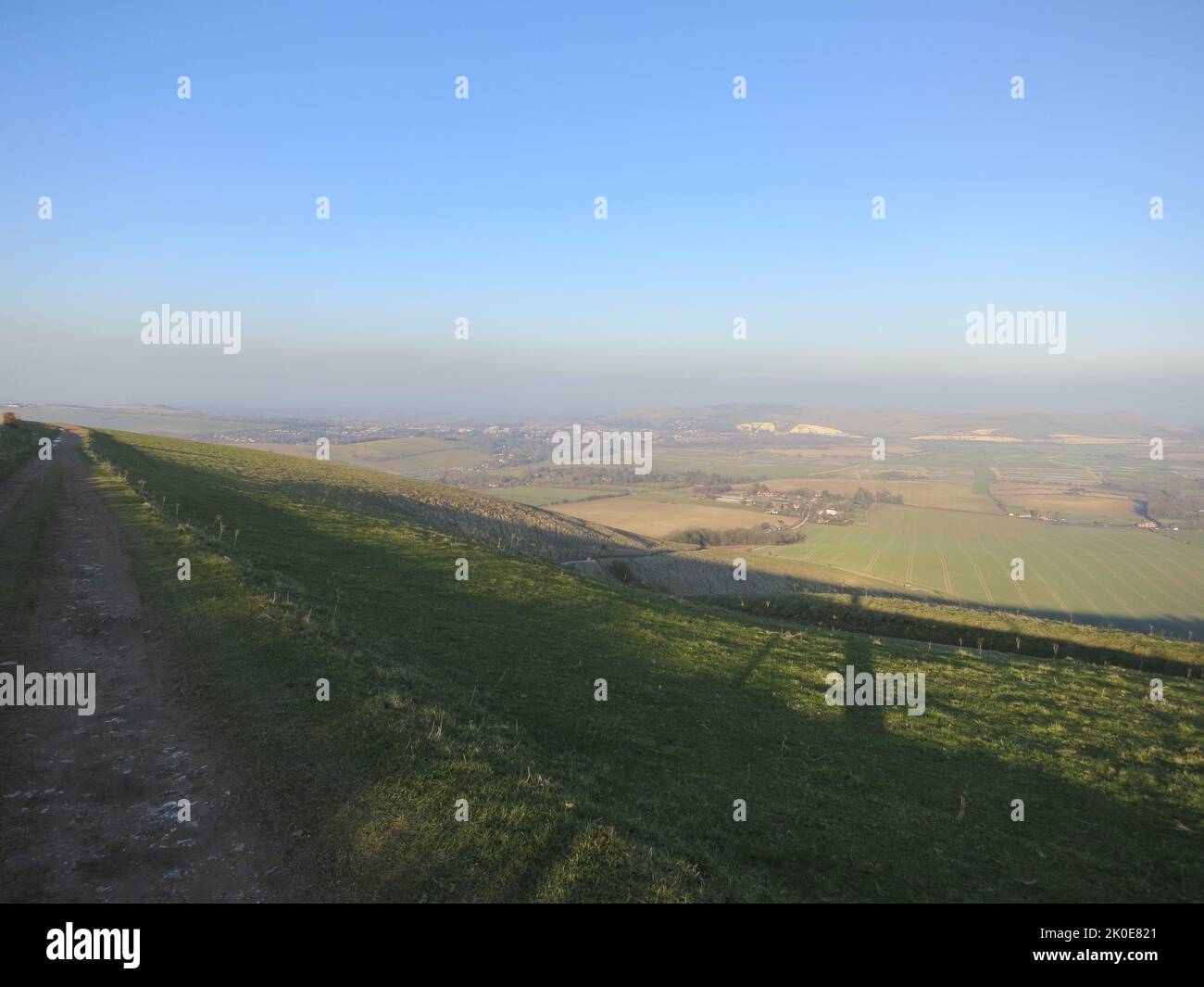 The South Downs Way National trail and park. long distance footpath ...