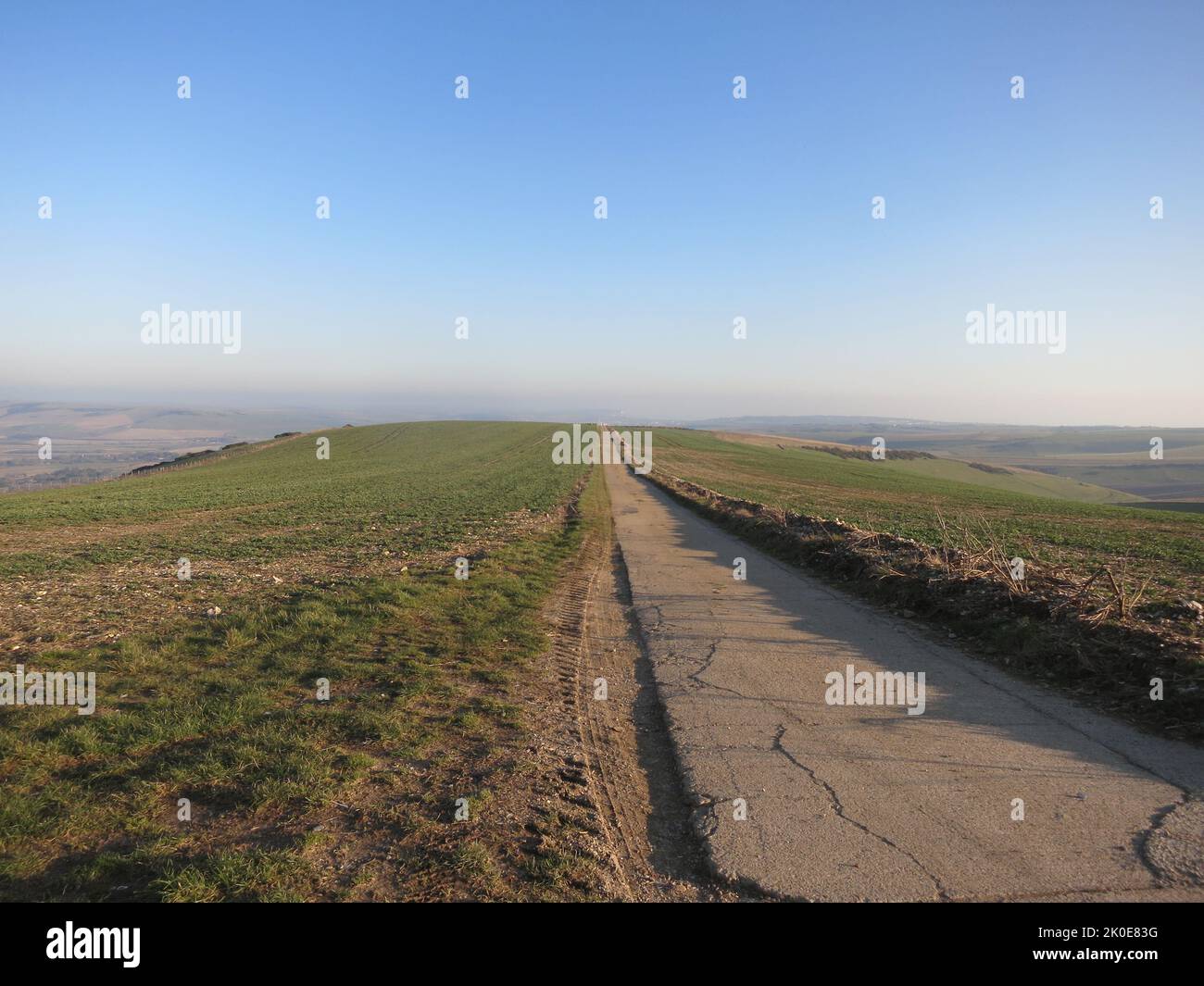 The South Downs Way National trail and park. long distance footpath ...