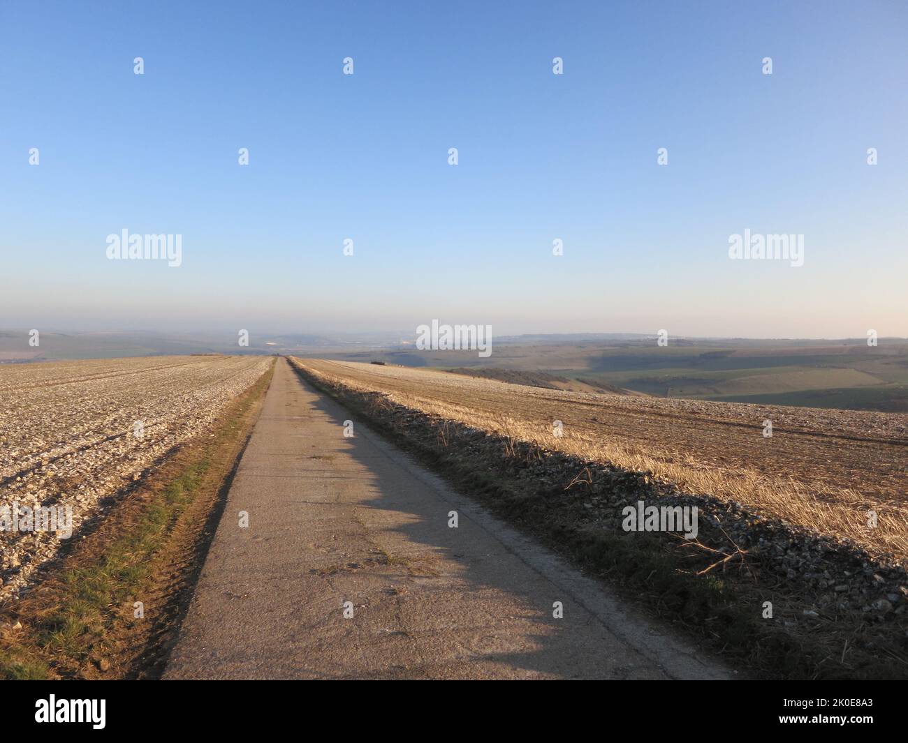 The South Downs Way National trail and park. long distance footpath ...
