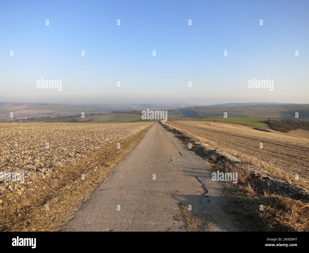 The South Downs Way National trail and park. long distance footpath ...
