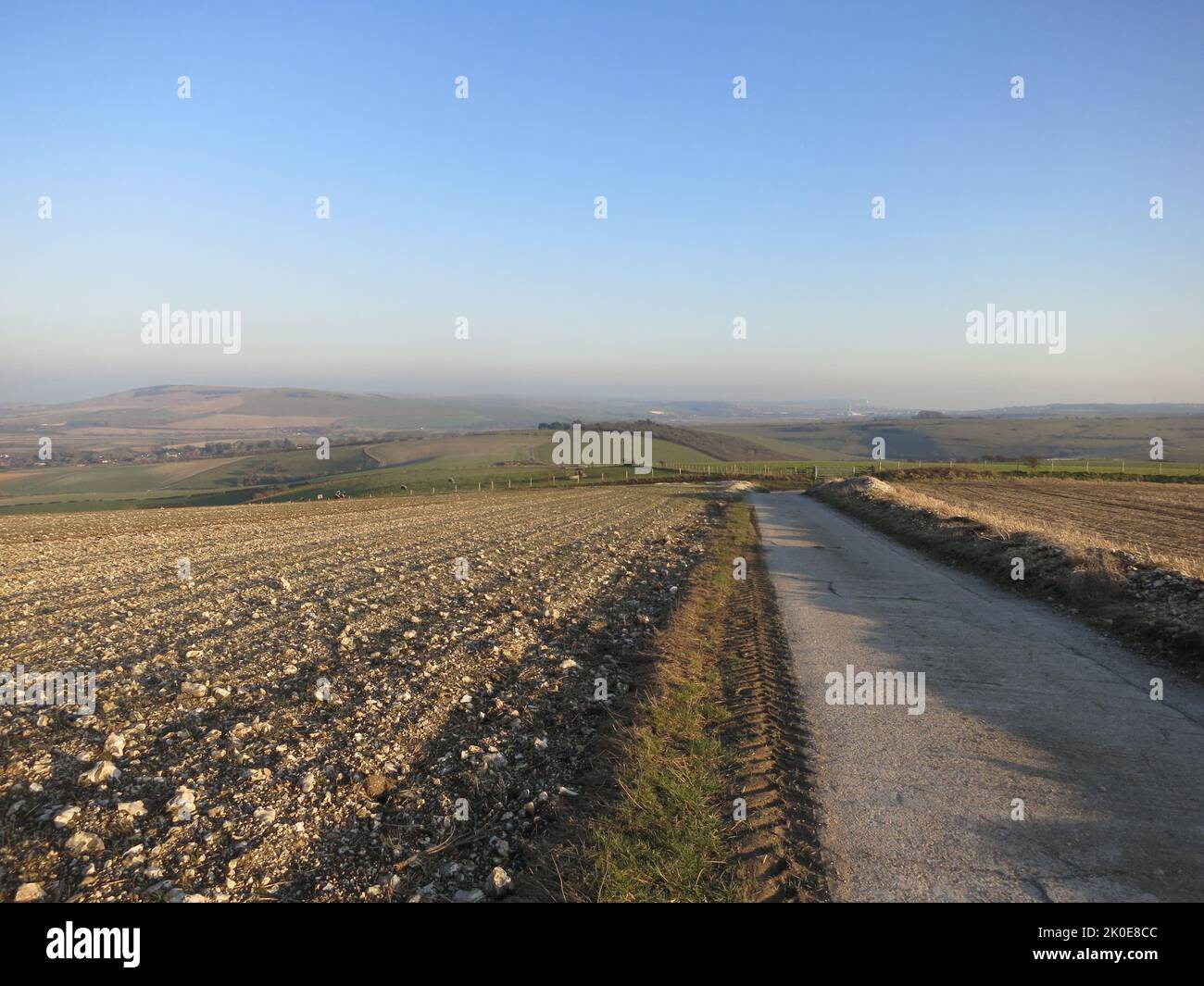 The South Downs Way National trail and park. long distance footpath ...
