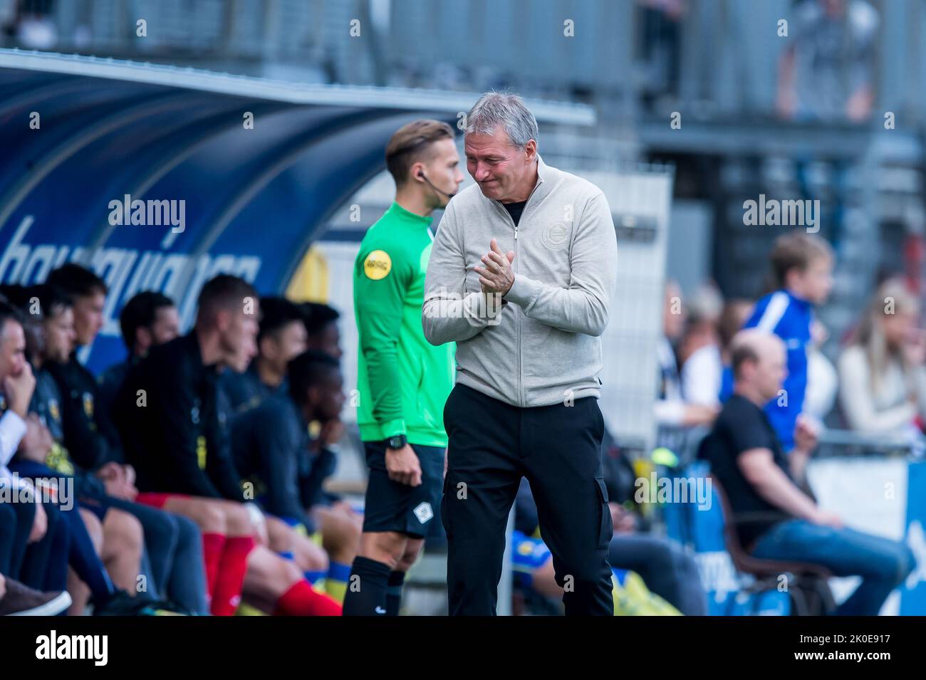 LEEUWARDEN - (FC Groningen coach Frank Wormuth during the Dutch ...