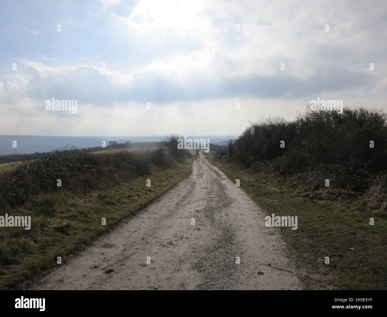 The South Downs Way National trail and park. long distance footpath ...