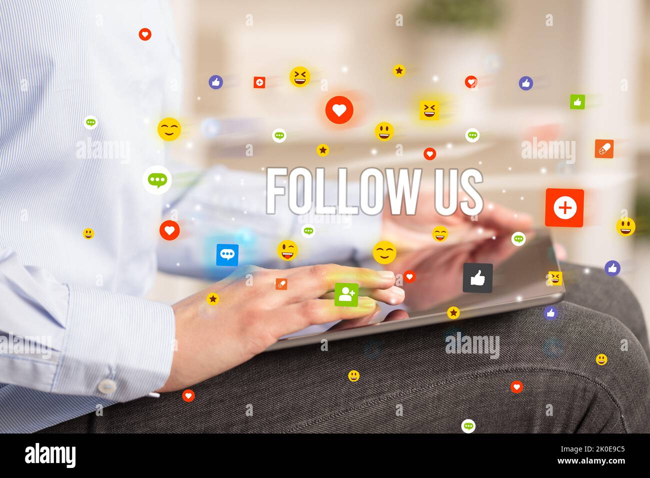 business person playing multimedia concept Stock Photo - Alamy