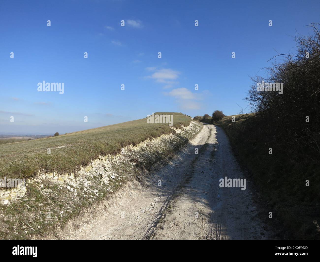 The South Downs Way National trail and park. long distance footpath ...