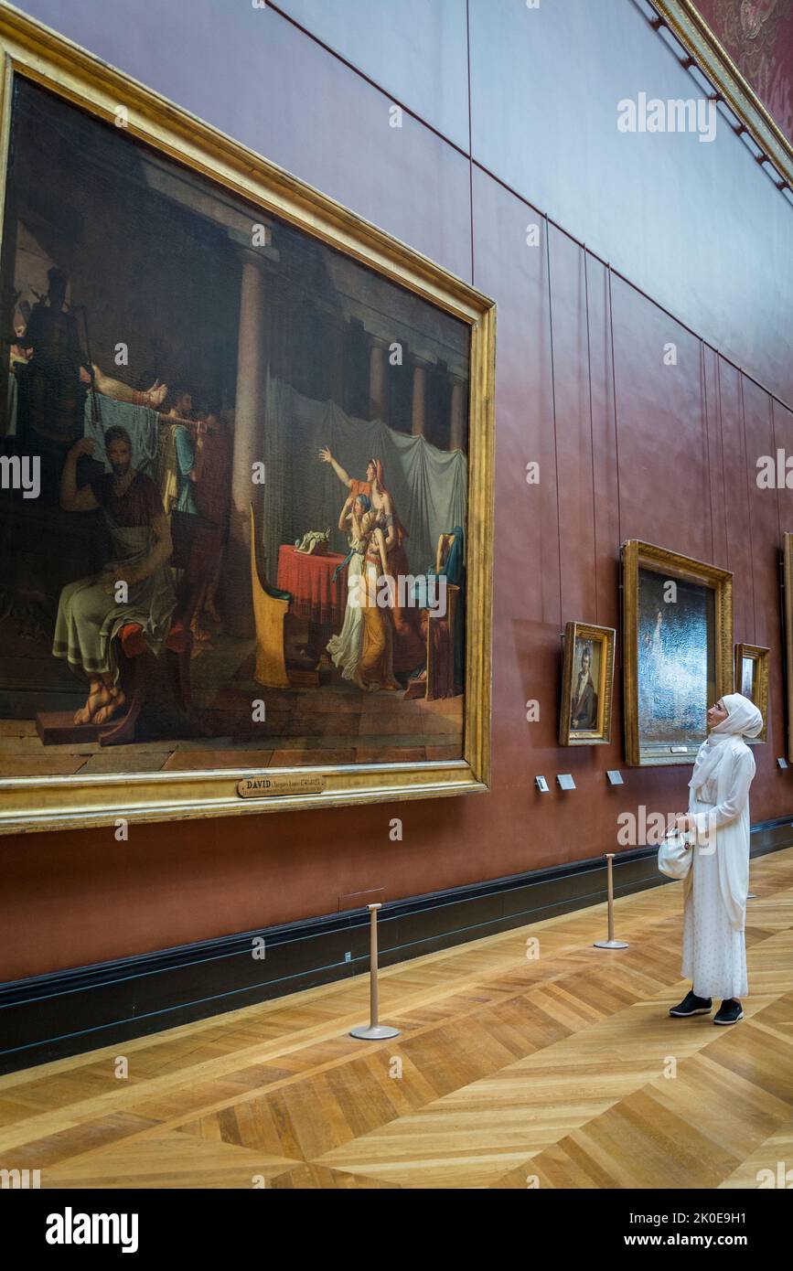 Oath of the Horatii; by Jacques-Louis David; 1784; oil on canvas ...