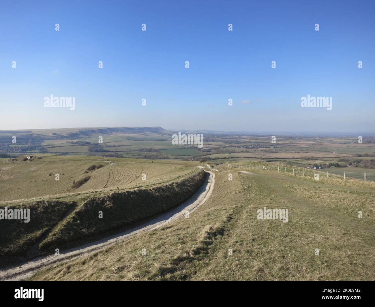 The South Downs Way National trail and park. long distance footpath ...