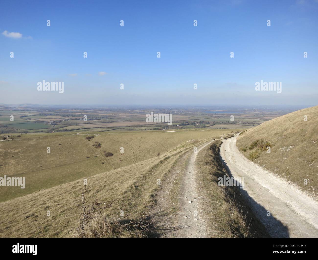 The South Downs Way National trail and park. long distance footpath ...