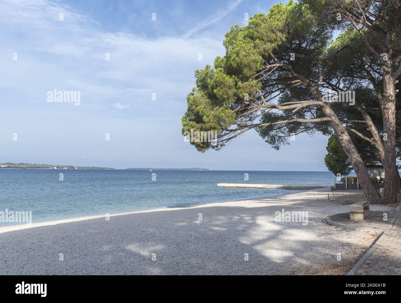 Beach in Istria on Adriarit sea Stock Photo - Alamy