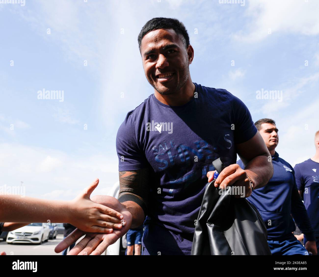 Sale Sharks Manu Tuilagi arrives at the stadium before the Gallagher ...