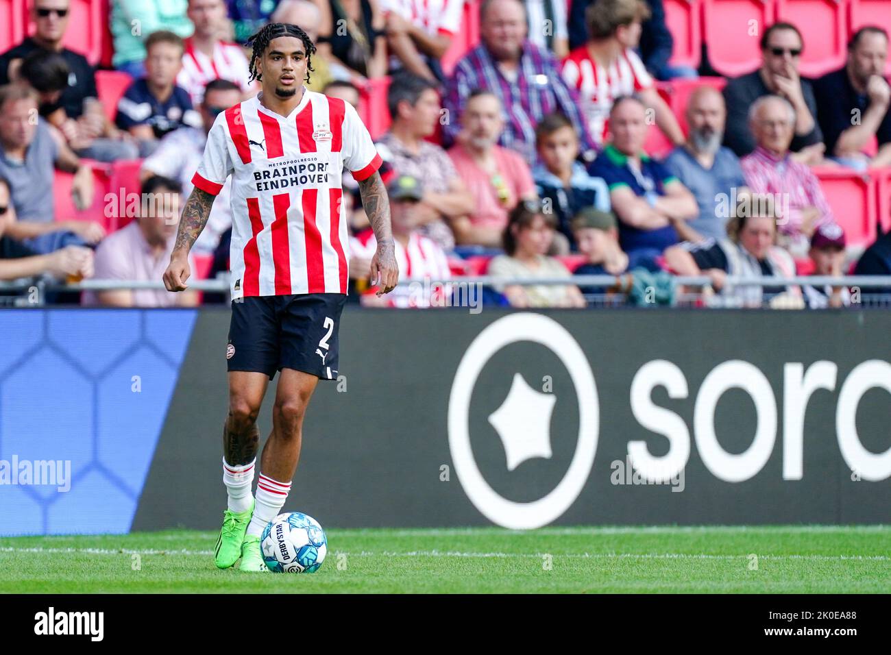 EINDHOVEN, NETHERLANDS - SEPTEMBER 11: Ki Jana Hoever of PSV during the ...