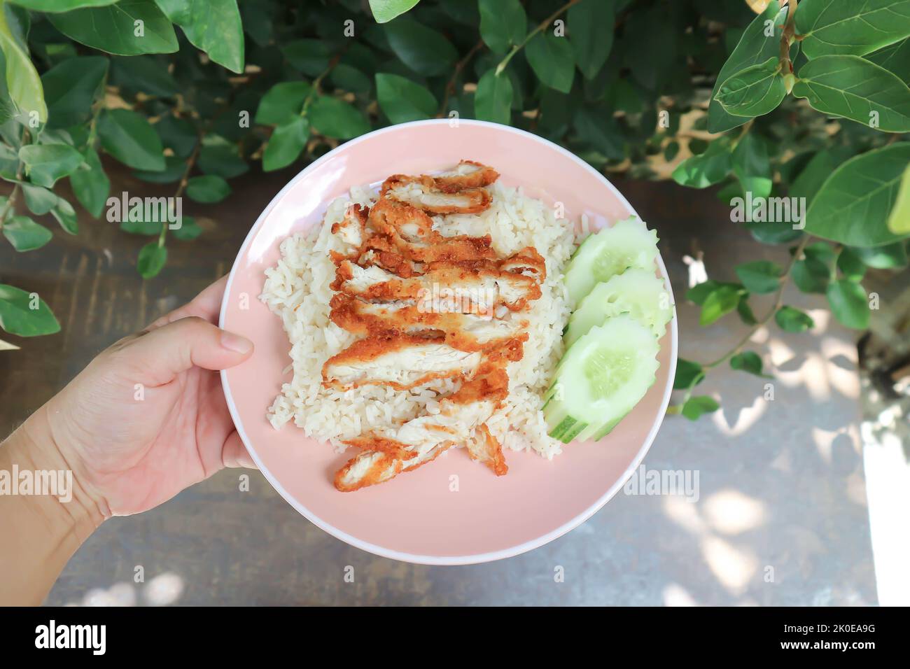Singapore style chicken chop hi-res stock photography and images - Alamy